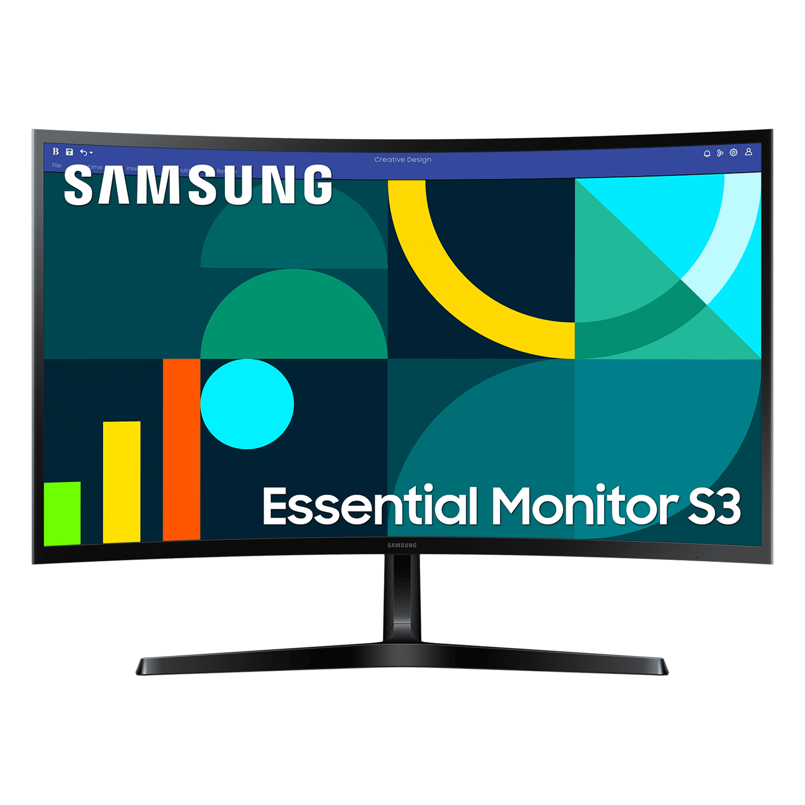 Buy SAMSUNG Essential S3 60.96 cm (24 inch) Full HD VA Panel Curved Gaming Monitor with Eye ...